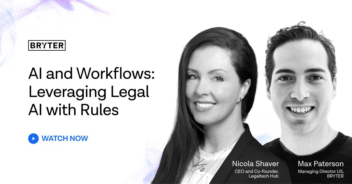 AI and Workflows: Leveraging Legal AI with Rules - BRYTER